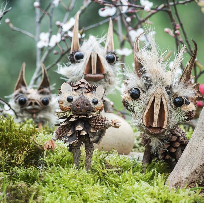 Sylvain Trabut: forest creatures from natural elements