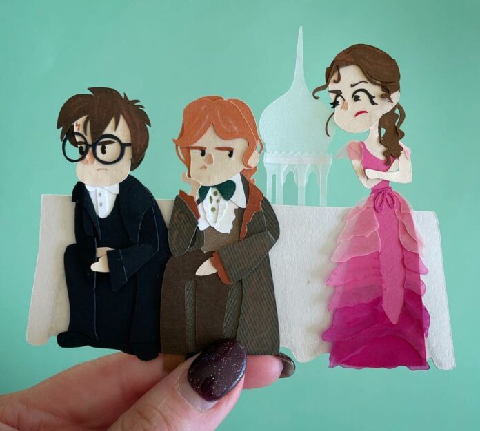 Kristy Edgar: paper cuts of Harry Potter characters