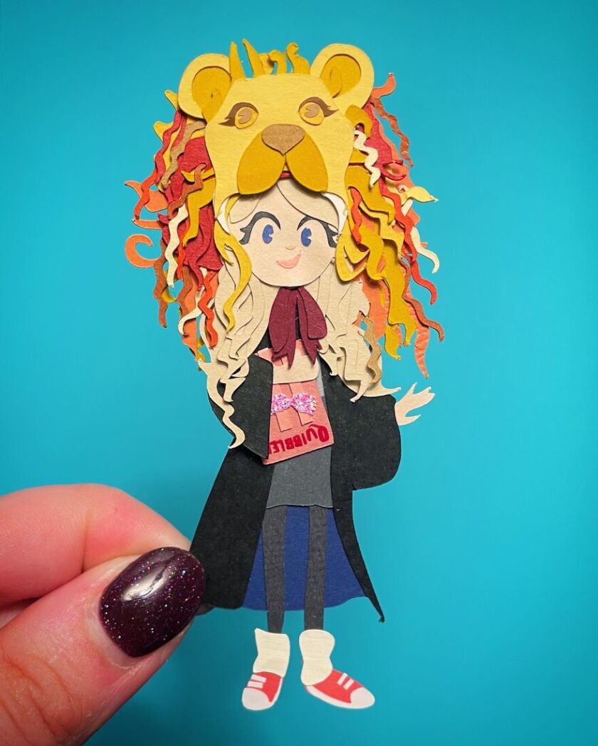 Kristy Edgar creates adorable paper cuts of Harry Potter characters ...