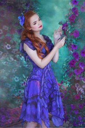 Bibian Blue creates stunning dresses and corsets inspired by butterfly ...