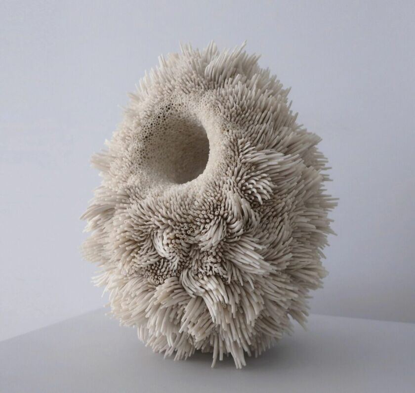 Rowan Mersh: abstract sculptures from swirls of seashells
