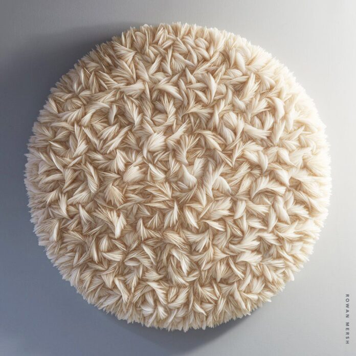 Abstract sculptures made with swirls of seashells by Rowan Mersh ...