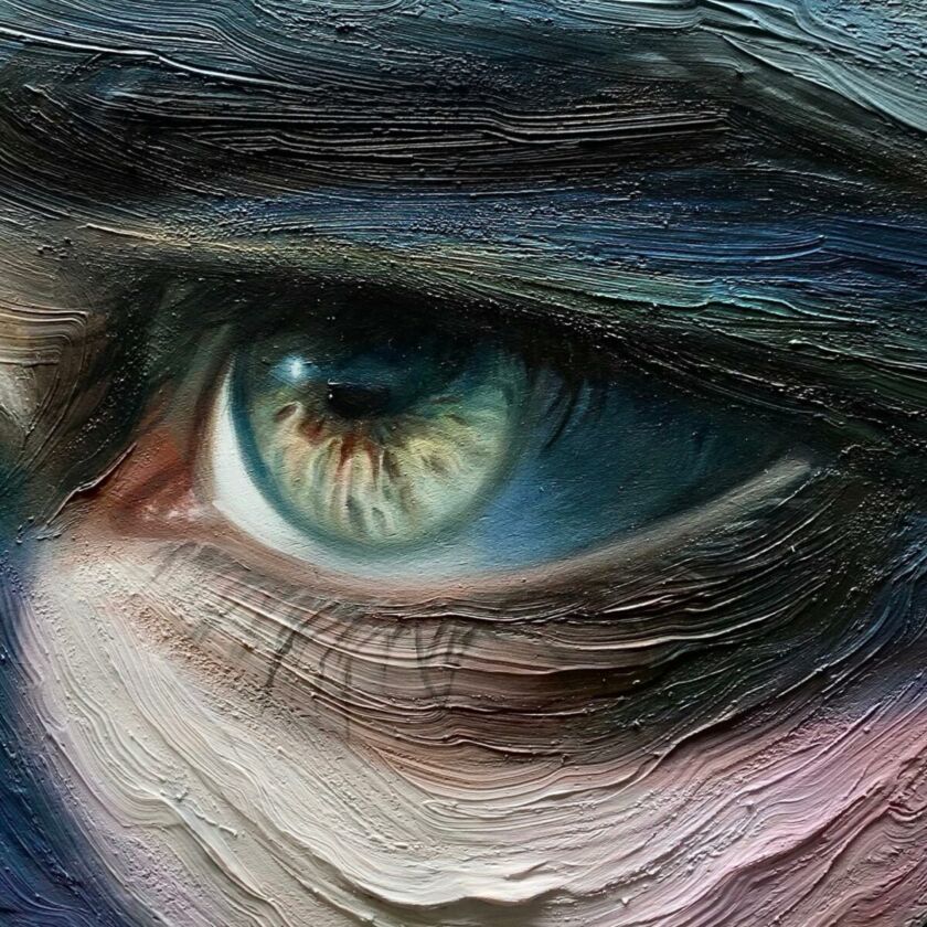 Malda Mohamed: expressive eye portrait paintings