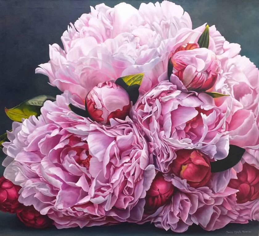 Maria Marta Morelli: exuberant flower still-life paintings