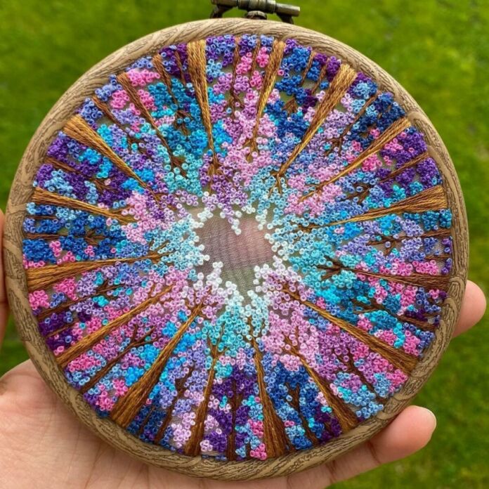 Sew Beautiful: embroidery hoop art of natural landscapes