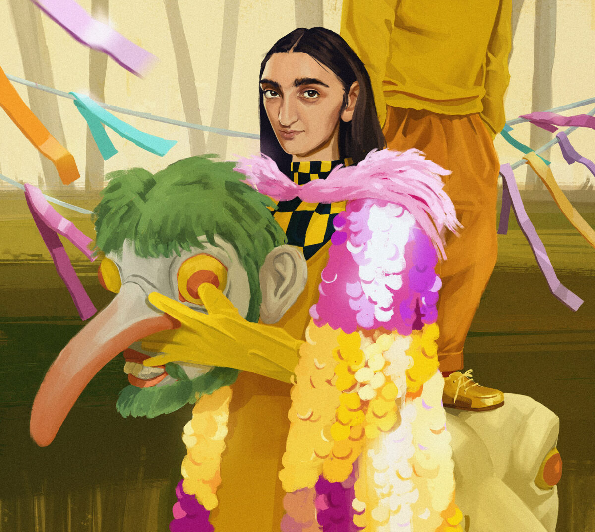 Mariam ElReweny: vivid colorful portrait illustrations