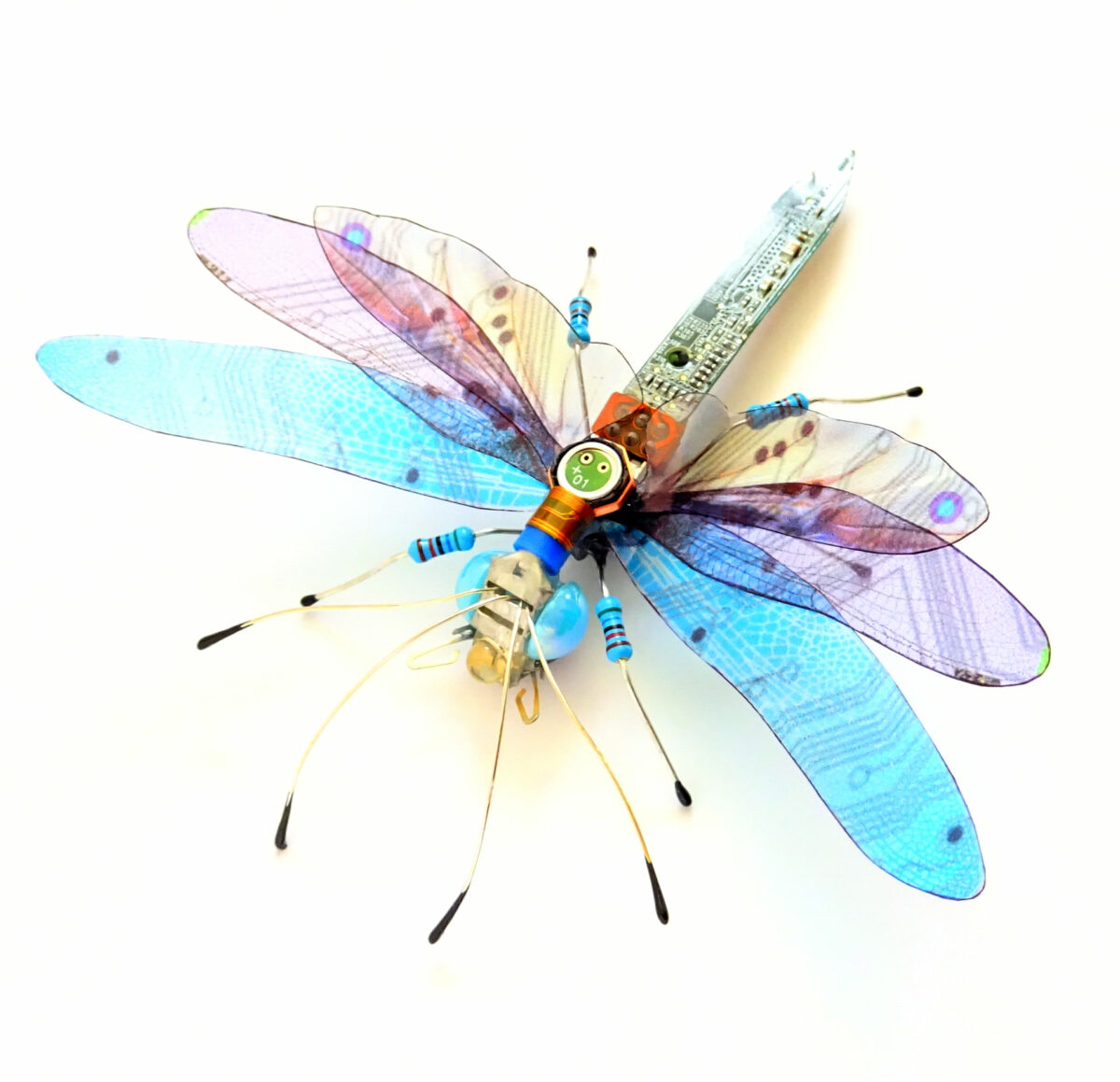 Transforming tech trash into art: Julie Alice Chappell's cyborg insect ...