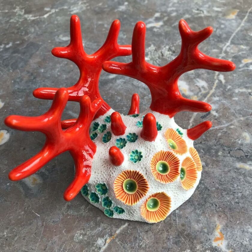 Lisa Seaurchin: intricate abstract porcelain sculptures