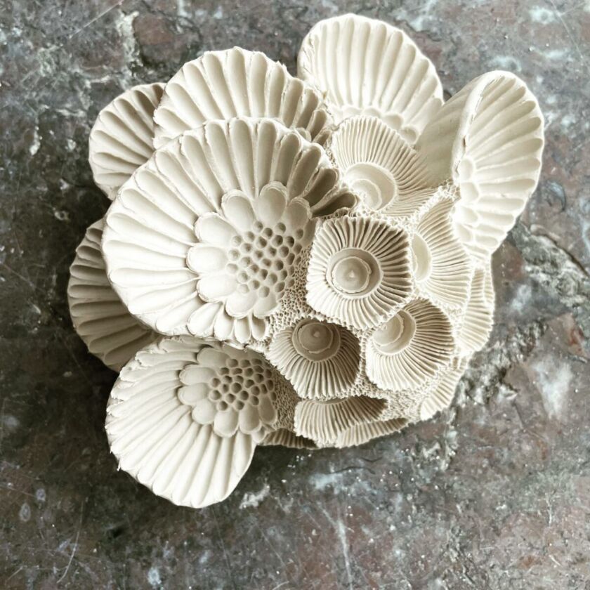 Lisa Seaurchin: intricate abstract porcelain sculptures