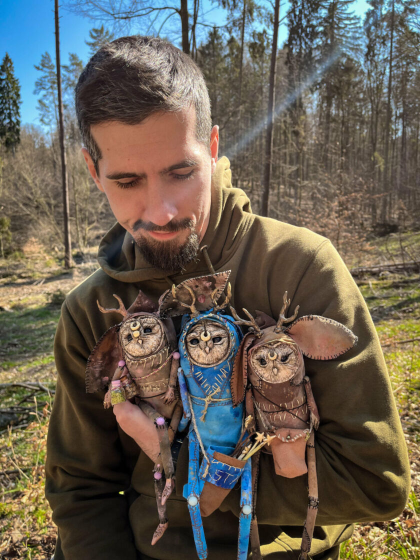 Agata Glowacka-Khloponina: fantasy animal art dolls and wood paintings