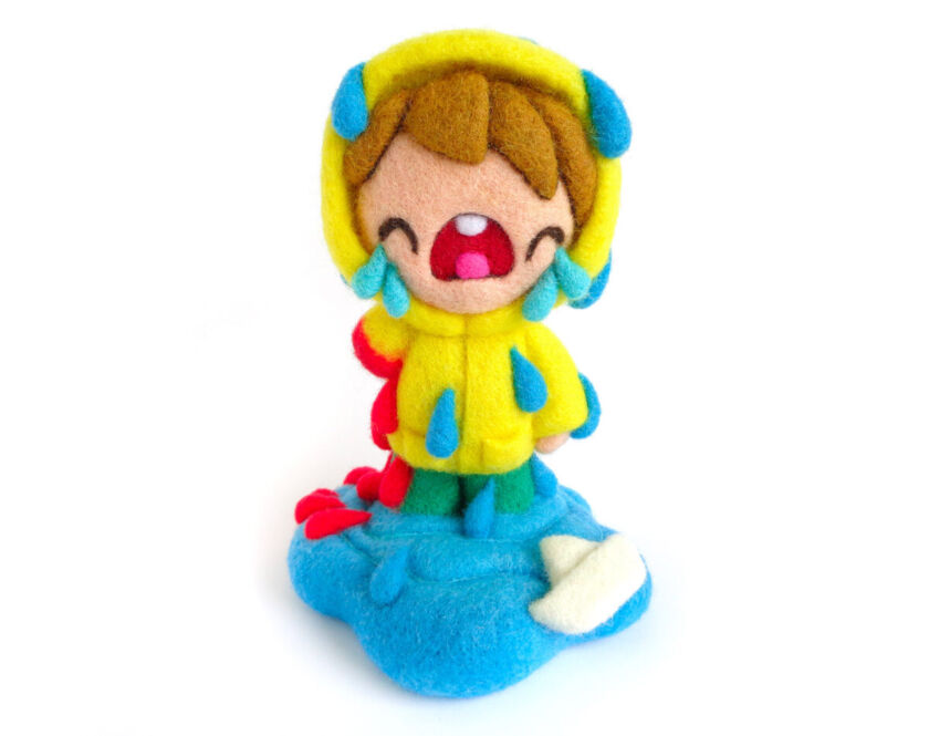 Maria Filipe Castro: felted cartoon-like wool characters