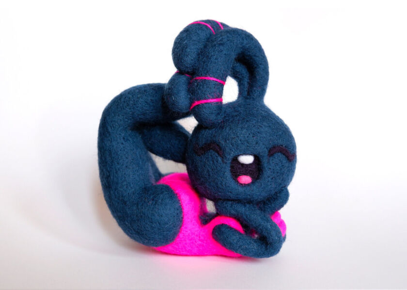 Maria Filipe Castro: felted cartoon-like wool characters