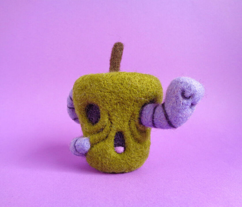 Maria Filipe Castro: felted cartoon-like wool characters