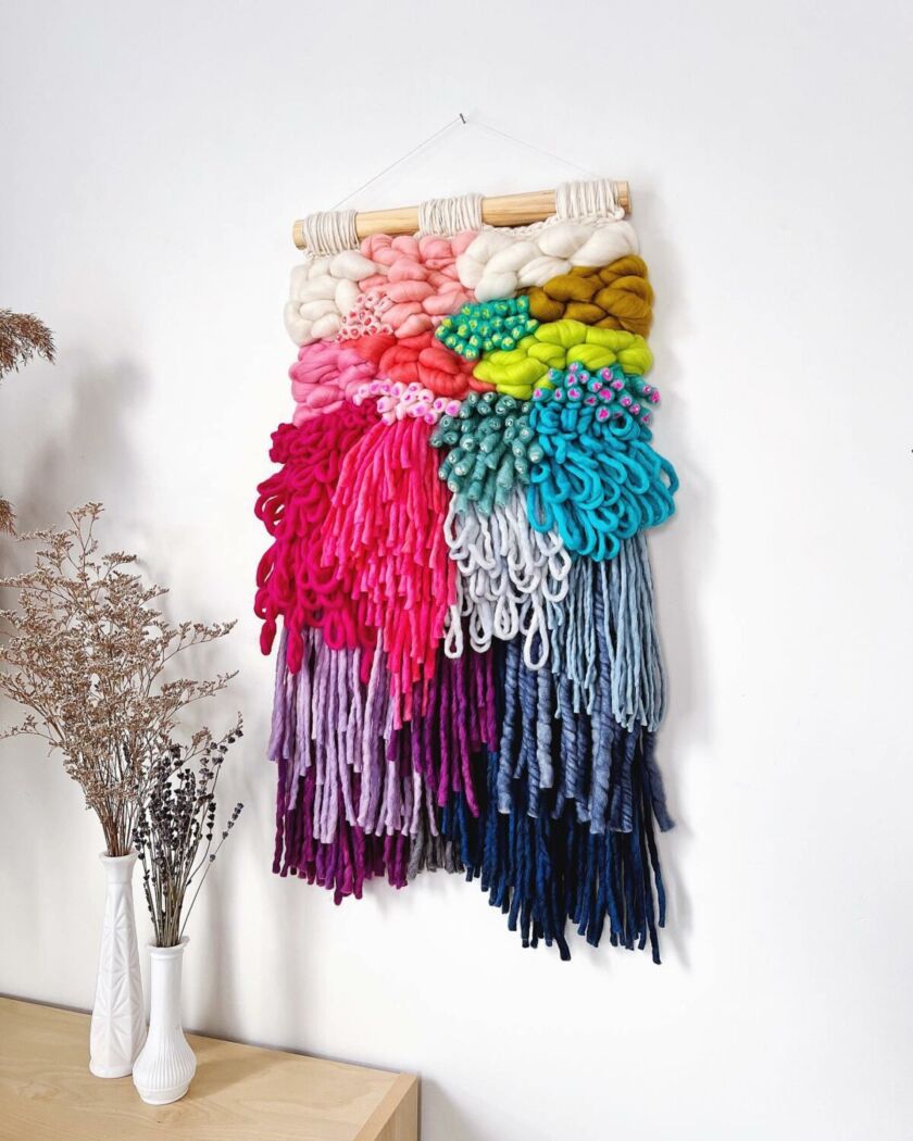 Jen Duffin: exuberant vivid kaleidoscopic textile art