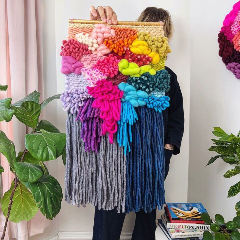 Jen Duffin: exuberant vivid kaleidoscopic textile art