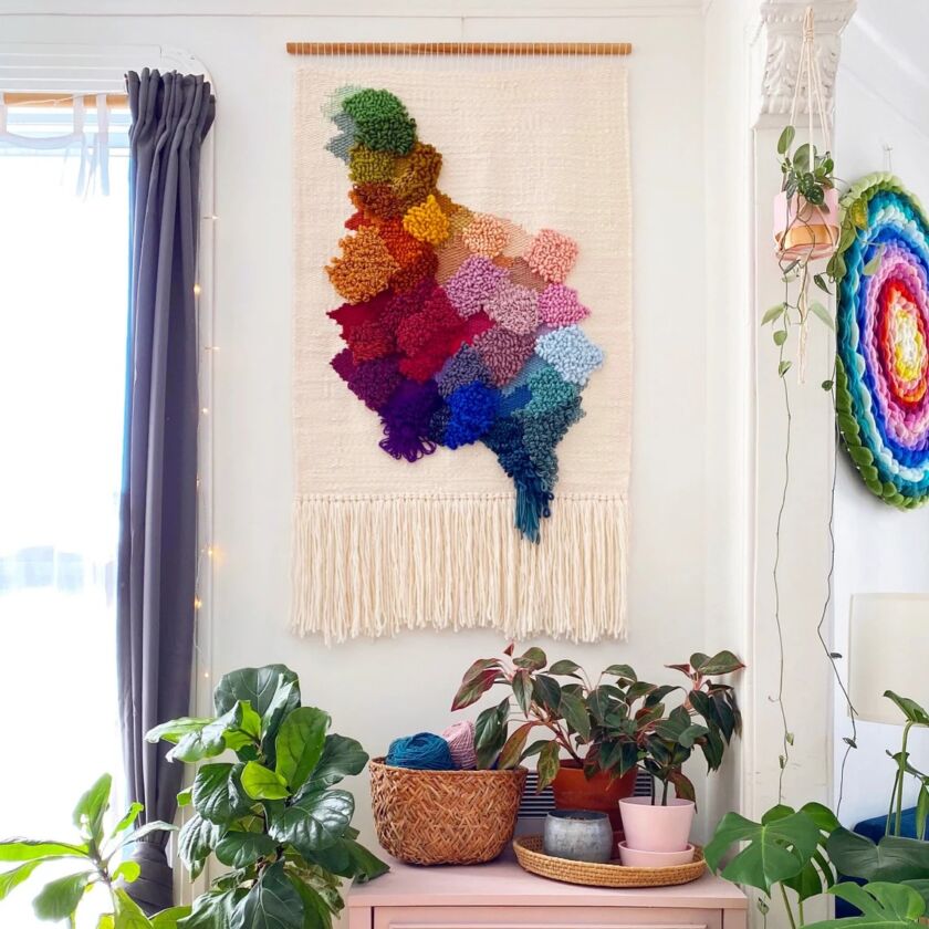 Jen Duffin: exuberant vivid kaleidoscopic textile art