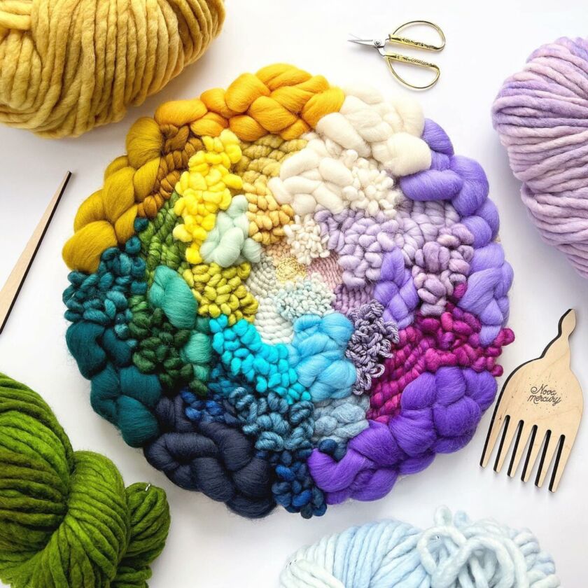 Jen Duffin: exuberant vivid kaleidoscopic textile art
