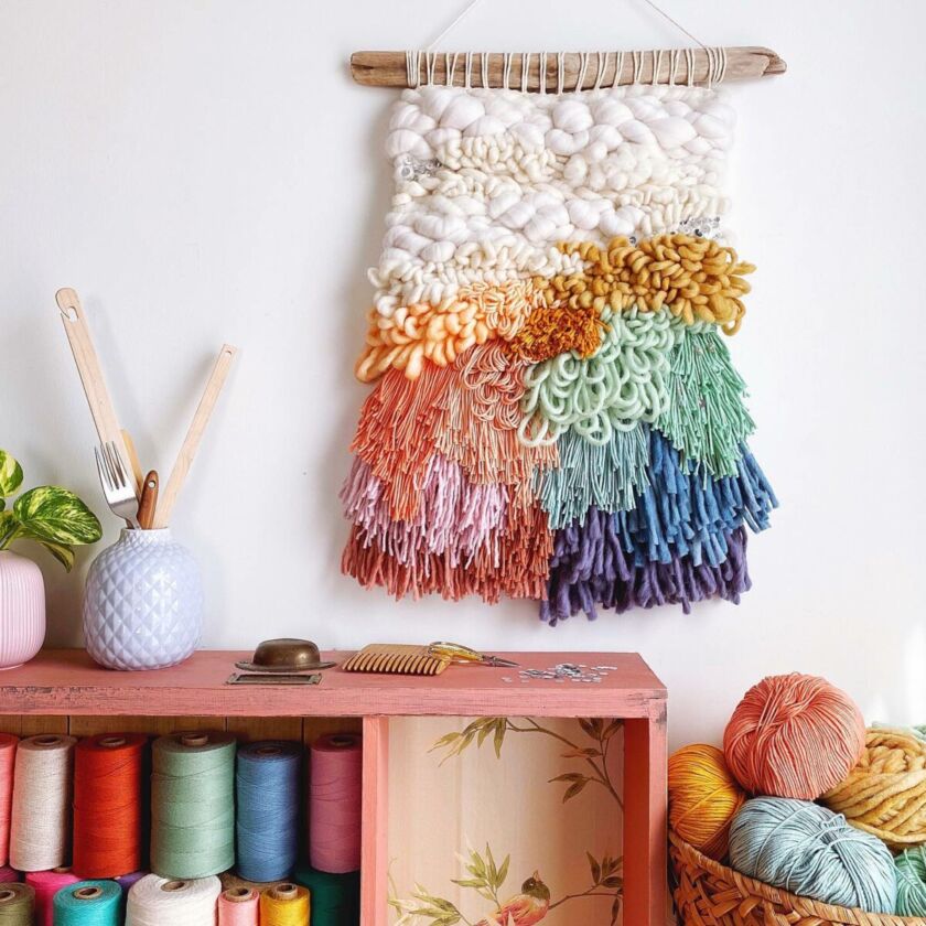 Jen Duffin: exuberant vivid kaleidoscopic textile art
