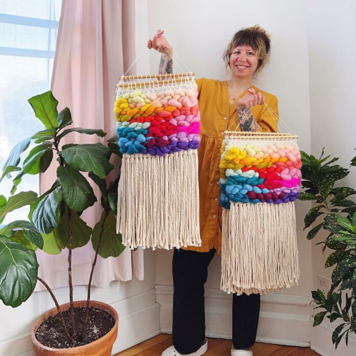 Jen Duffin: exuberant vivid kaleidoscopic textile art