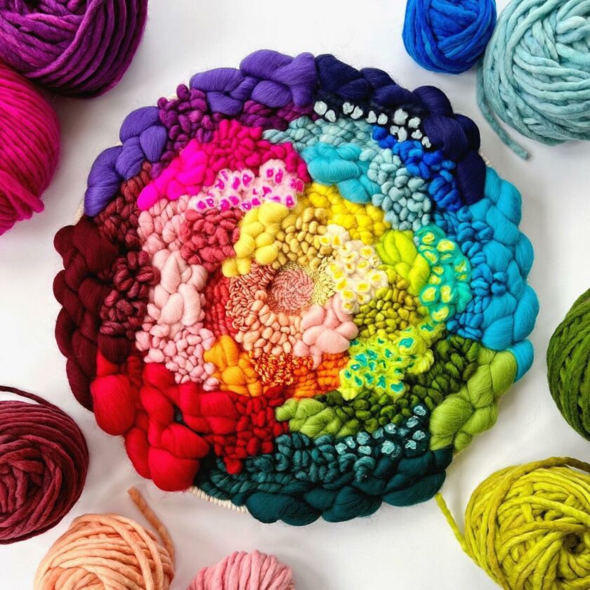 Jen Duffin: exuberant vivid kaleidoscopic textile art