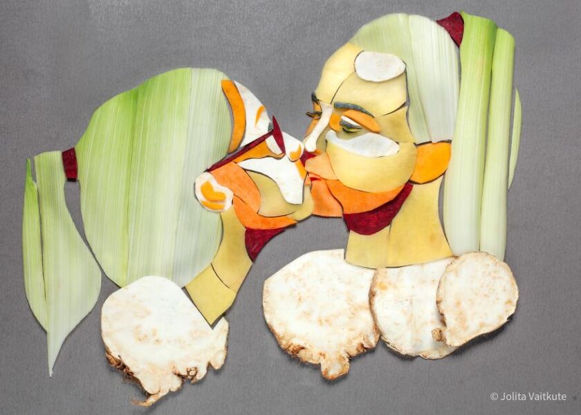 Jolita Vaitkute: vegetable portrait love story photography