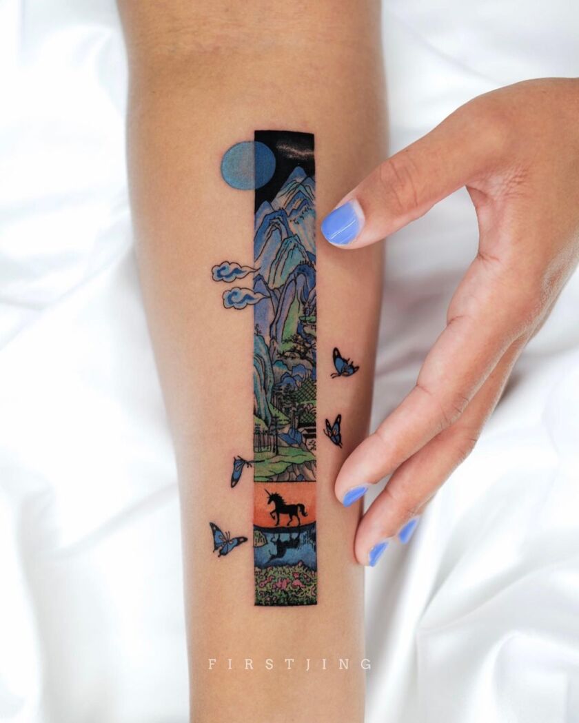 Amazingly intricate and colorful vertical tattoos by Chinese tattooist ...
