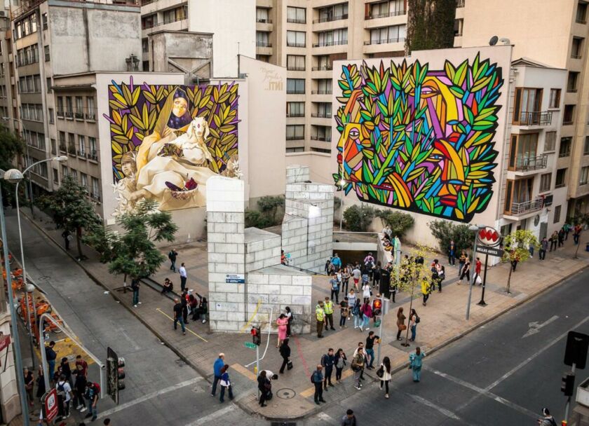 INTI: exuberant large-scale cultural crossroads murals