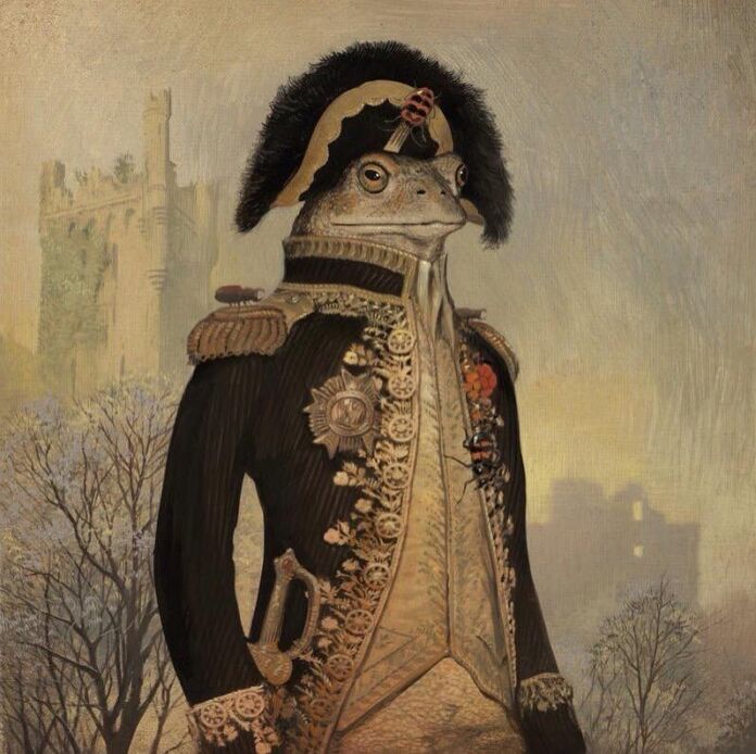 Bill Mayer: humorous classical animal portrait paintings