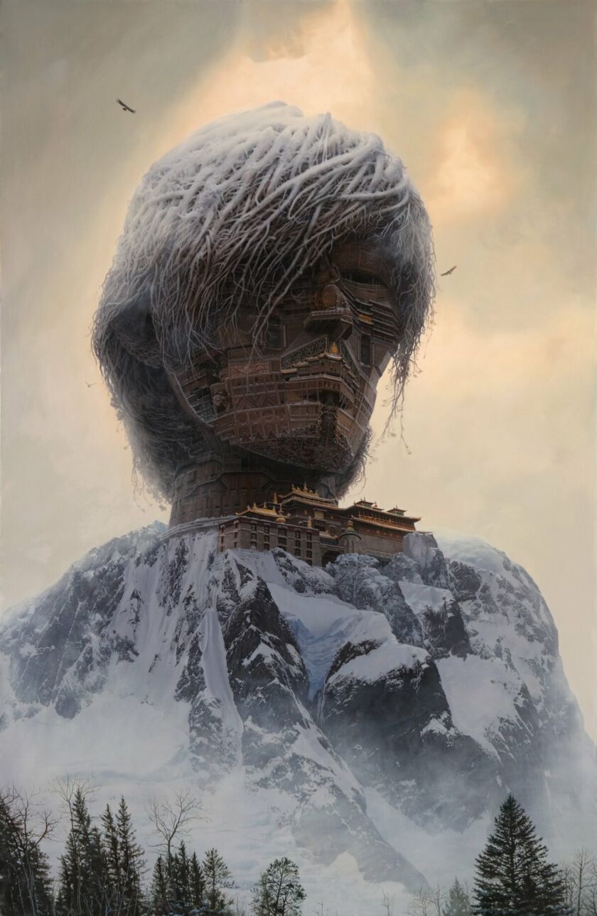 DU Kun: Chinese rockstars as ancient temple figure portraits