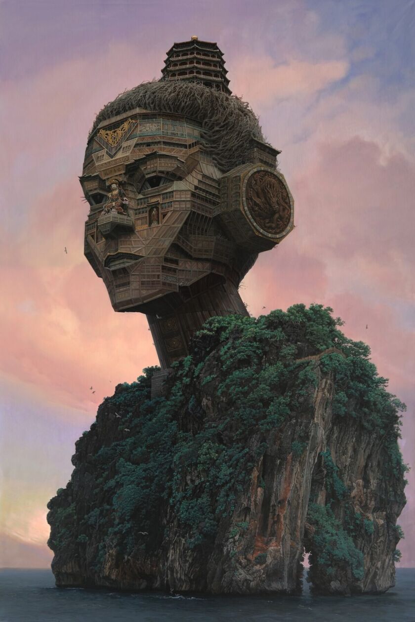DU Kun: Chinese rockstars as ancient temple figure portraits