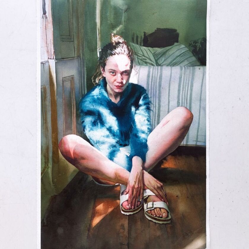 The amazingly hyper-realistic watercolor portraits of Marcos Beccari ...