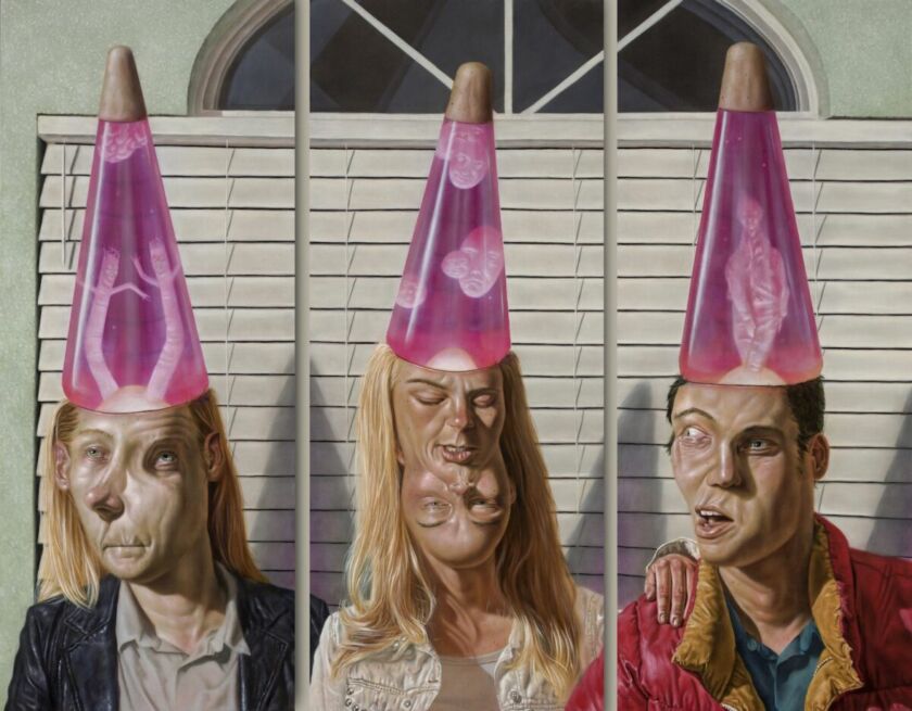 Sara Birns: contorted surrealist figurative portraits