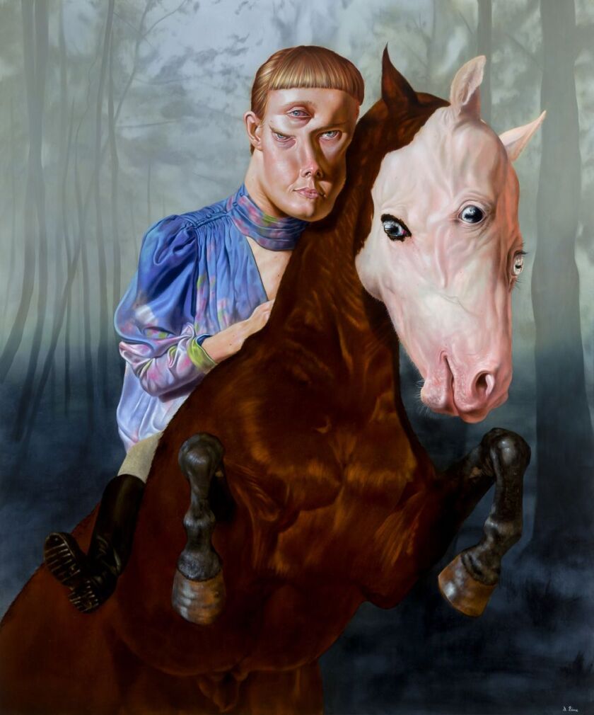 Sara Birns: contorted surrealist figurative portraits