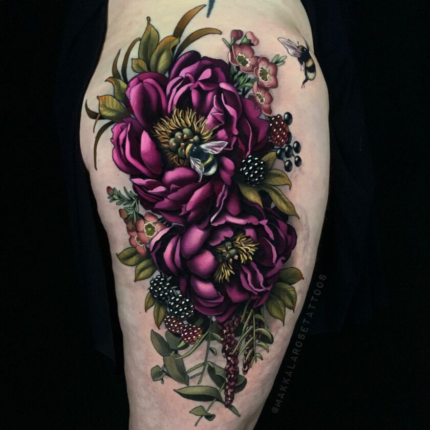 Makkala Rose Creates Extraordinary Realistic Still-Life Tattoos with ...