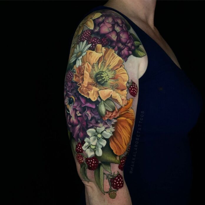 Makkala Rose Creates Extraordinary Realistic Still-Life Tattoos with ...