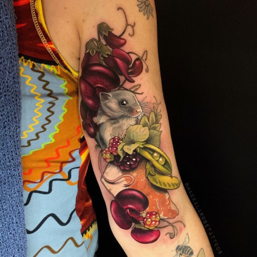 Makkala Rose Creates Extraordinary Realistic Still-Life Tattoos with ...