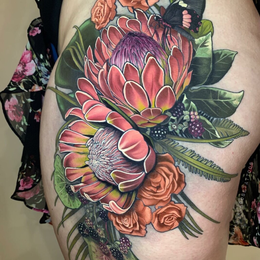 Makkala Rose Creates Extraordinary Realistic Still-Life Tattoos with ...