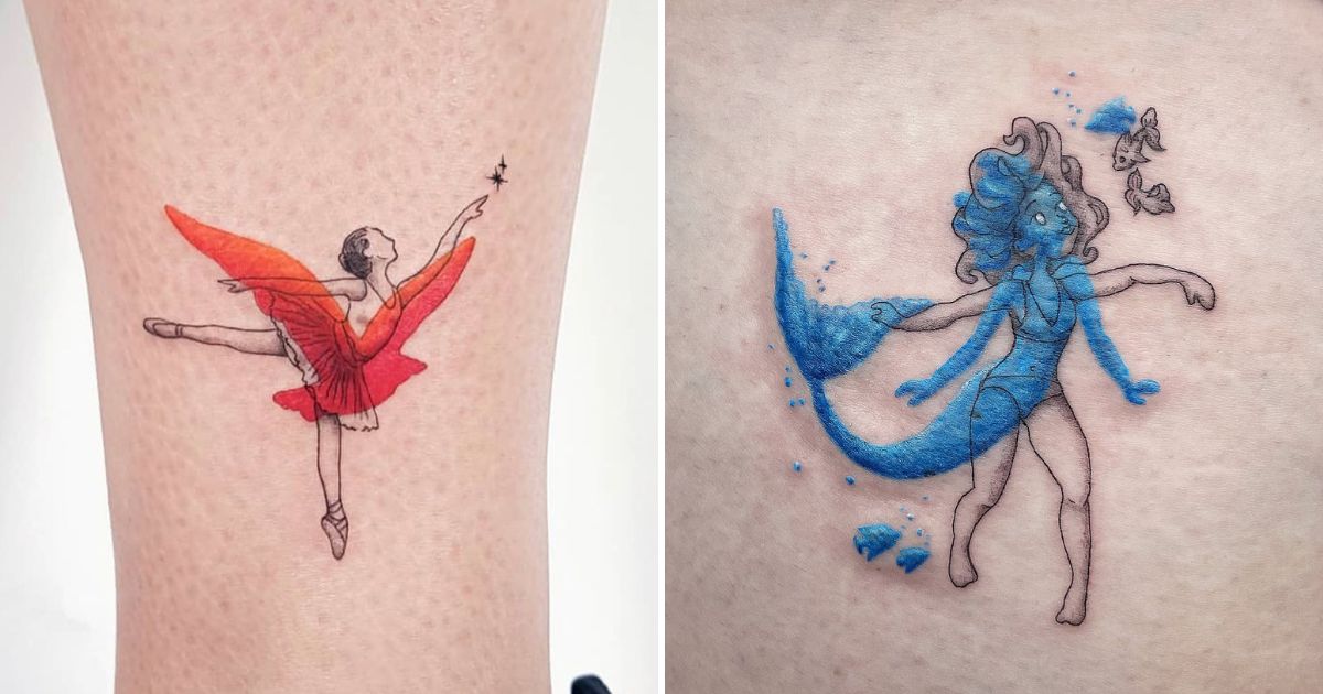 Pellucid: enchanting overlapped tattoos in bright colors by Vasif ...