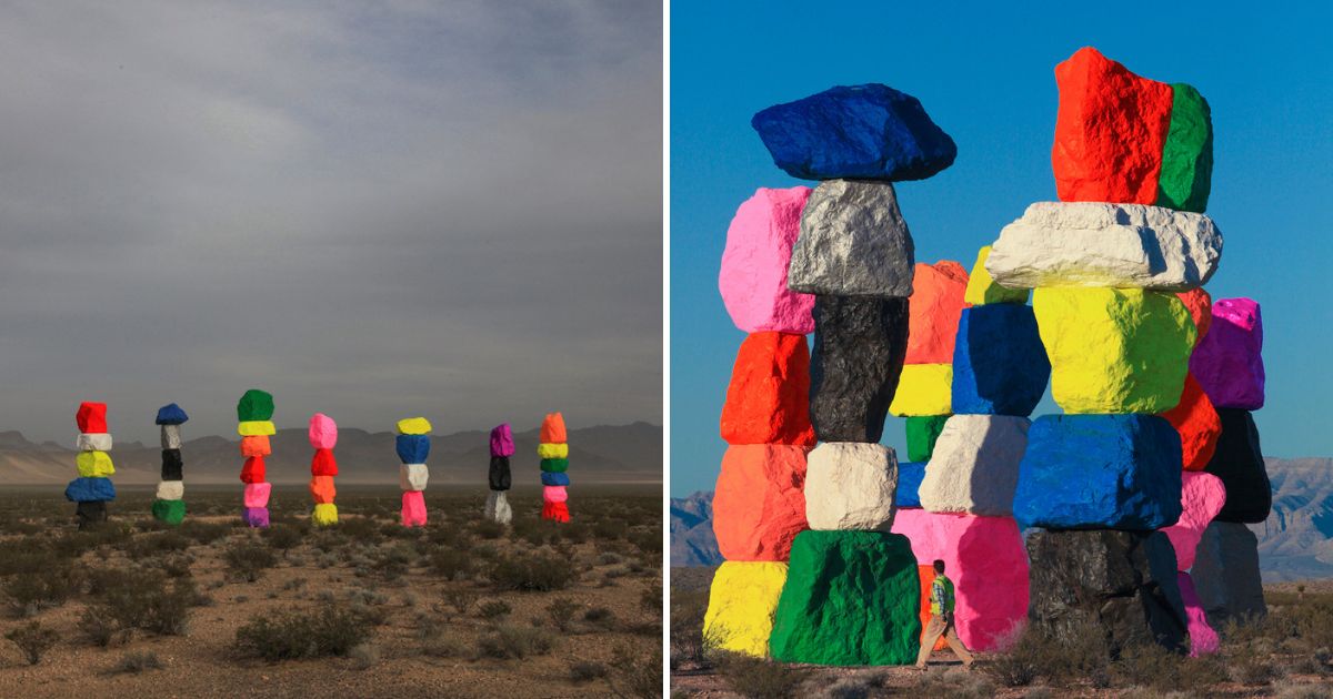 Seven Magic Mountains: Ugo Rondinone's art installation transforms the ...