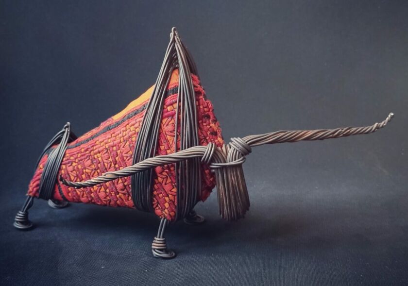 Animal-like quirky creatures made from discarded objects and materials ...