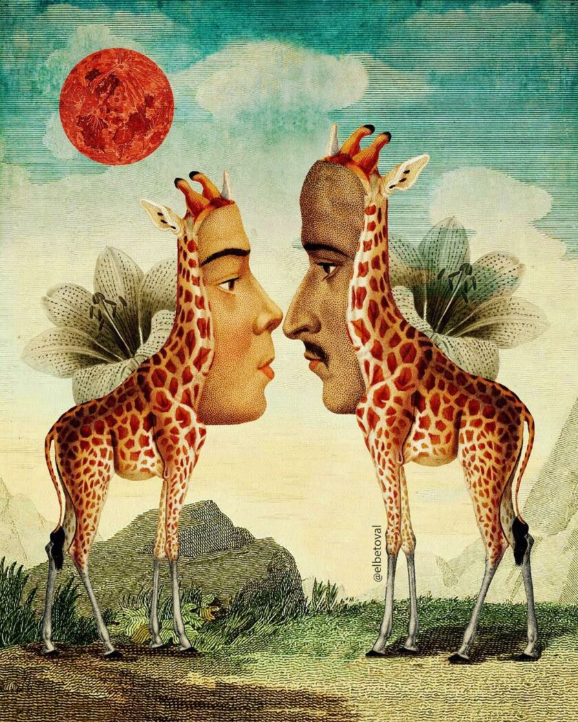 Beto Val’s surreal collages create eccentric creatures from vintage art ...