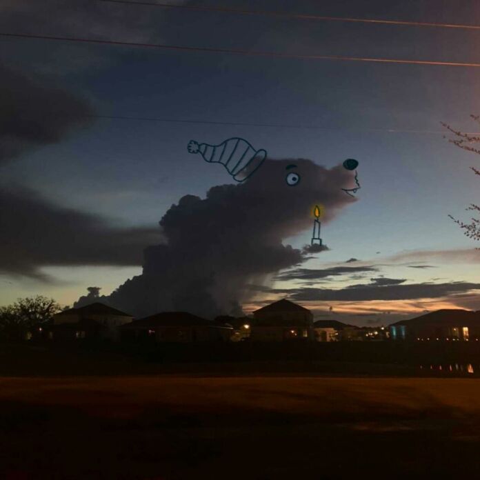 Artist Chris Judge magically transforms ordinary clouds into amusing ...