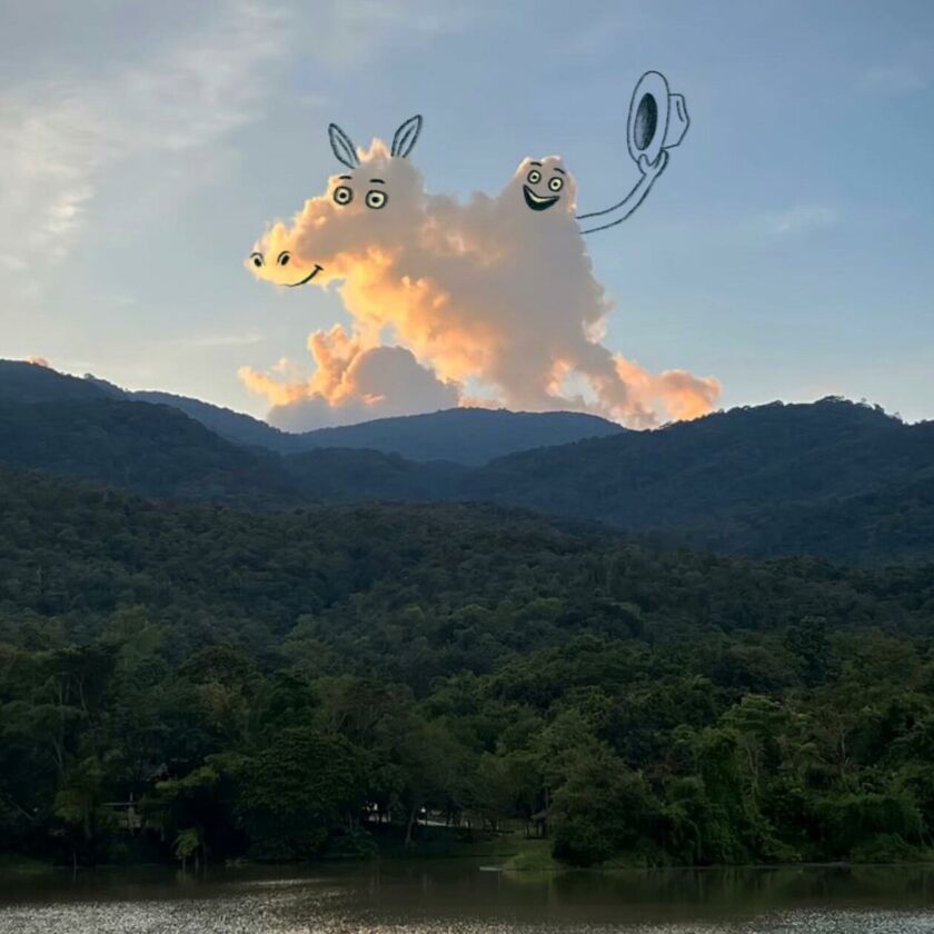 Artist Chris Judge magically transforms ordinary clouds into amusing ...