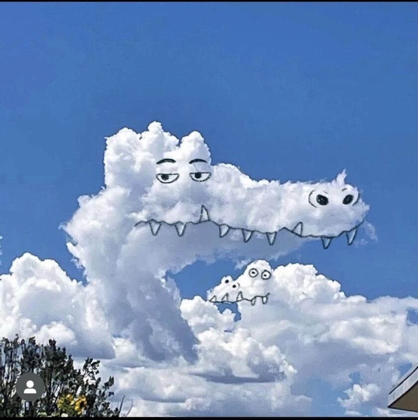 Artist Chris Judge magically transforms ordinary clouds into amusing ...