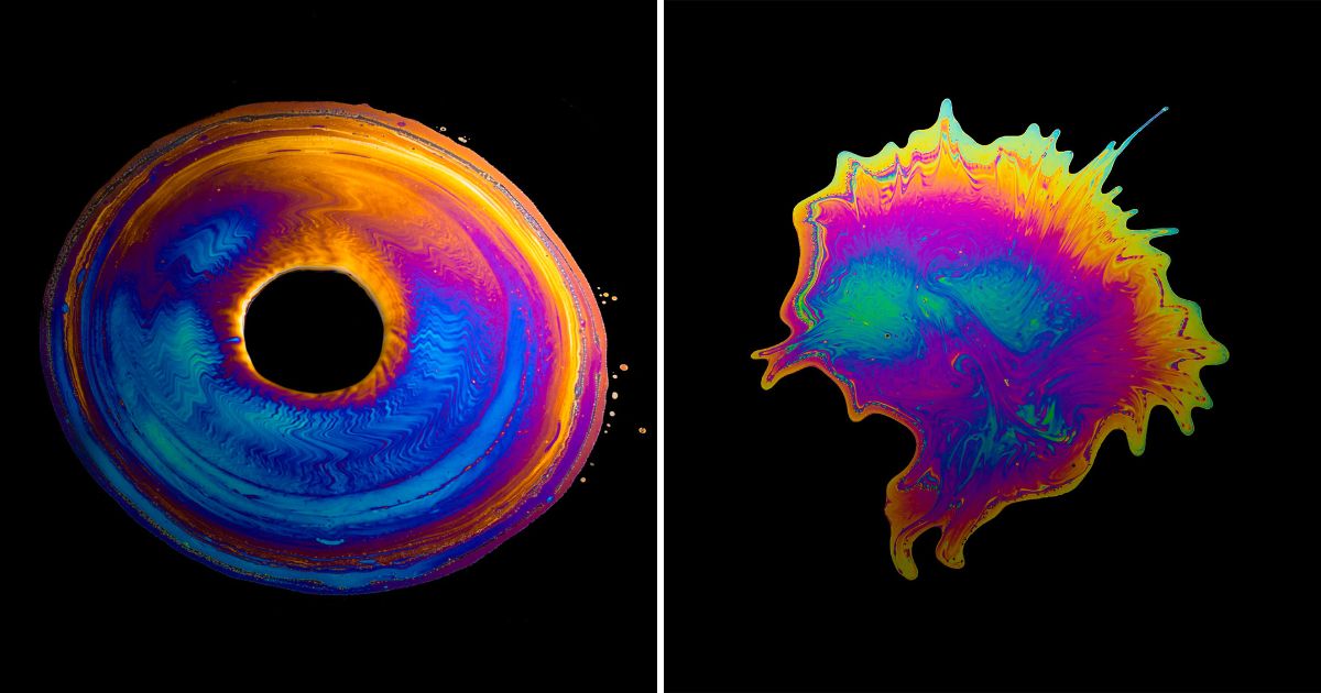 Helix: discovering rainbow-hued realms through the abstract liquid ...