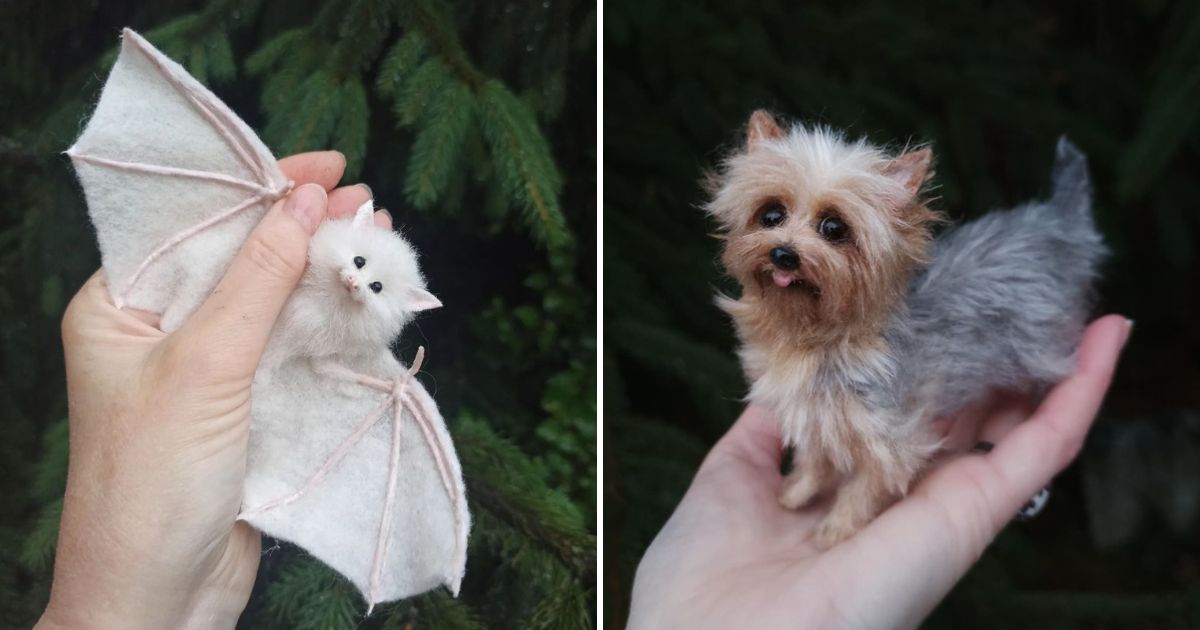 Needle-felted realism: hyper-realistic animal fiber sculptures by Yana ...