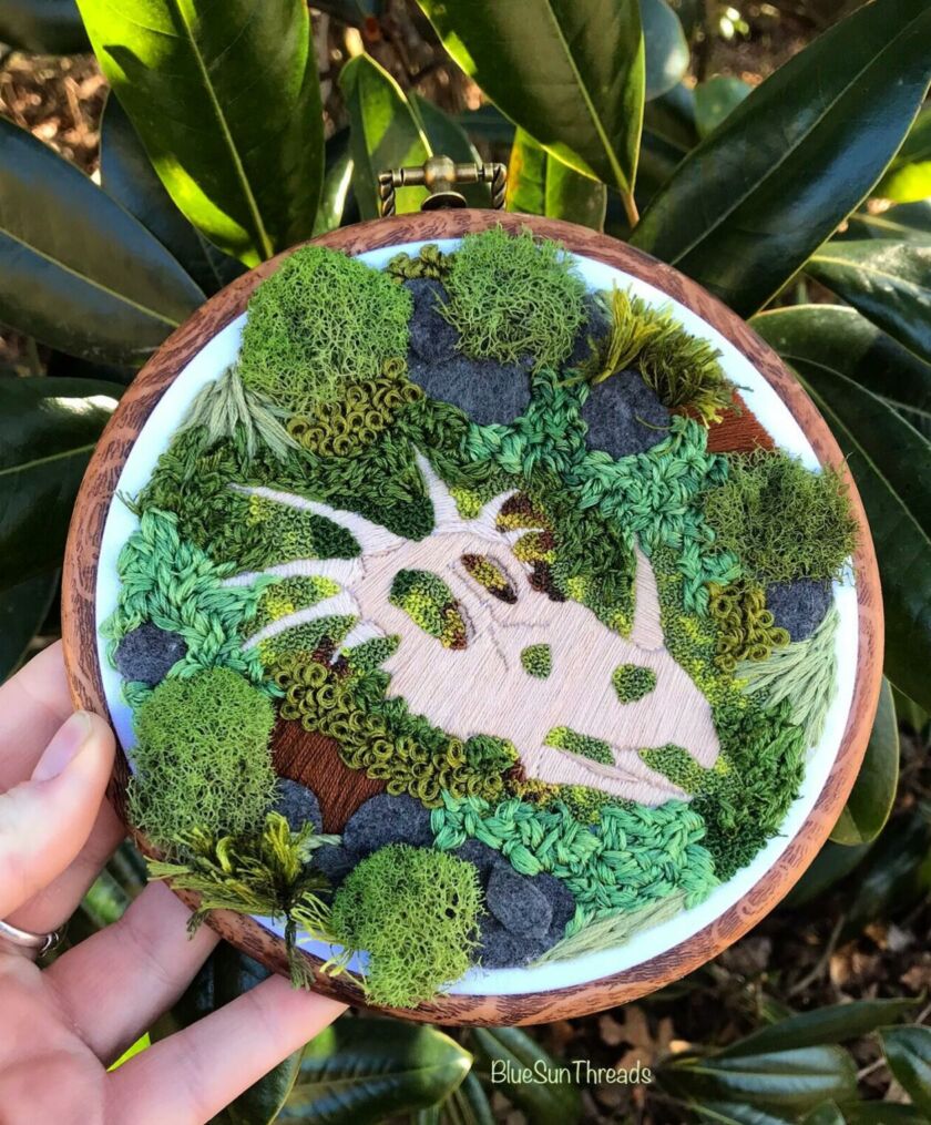 Rachel Crisp’s Embroidered Fossils Merge Botanical Texture, Ancient ...