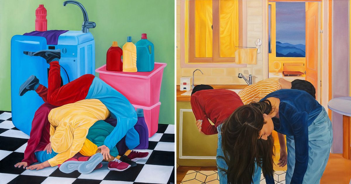 Art beyond words: Bisma Hussain’s paintings reflect universal human ...