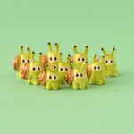 Lisa Agnetun: miniature ceramic ghost sculptures