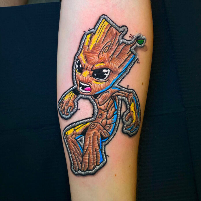 Hyper-realistic embroidered tattoos by Brazilian tattooist Duda Lozano ...
